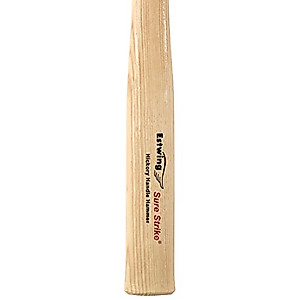 ESTWING Sure Strike Hammer - 20 oz Straight Rip Claw with Smooth Face & Hickory Wood Handle - MRW20S