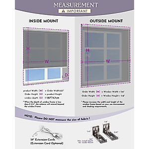 Graywind Motorized Roller Shades Work with Alexa Google Smart Blackout Shades with Remote Insulated Triple Weaved Fabric Window Blinds with Valance for Smart Home Office, Customized Size (Dark Grey)