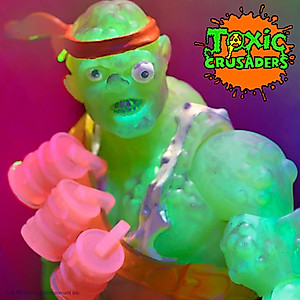 Super7 Toxic Crusader Ultimates: Radioactive Red Rage Toxie Action Figure,Multicolor