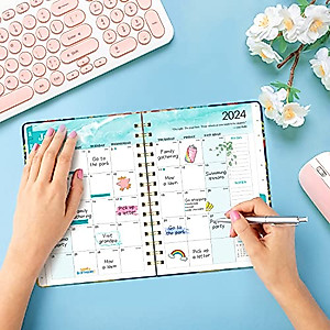 Planner 2023-2024 - Weekly Planner 2023-2024 from July 2023 to June 2024, Weekly Monthly Planner 2024, 6" x 8.3", 2023-2024 Planner with Inner Pocket and 12 Monthly Tabs