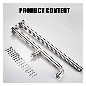 Grab Bar Bath Bathroom Rails, Stainless Steel Anti-Slip Safety Support Handle Shower Elderly Child Toilet Kitchen Anti-Slip Handrail