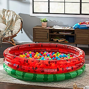 Intex 66-Inch Round Inflatable Outdoor Kids Swimming and Wading Watermelon Pool for Ages 2 and Up