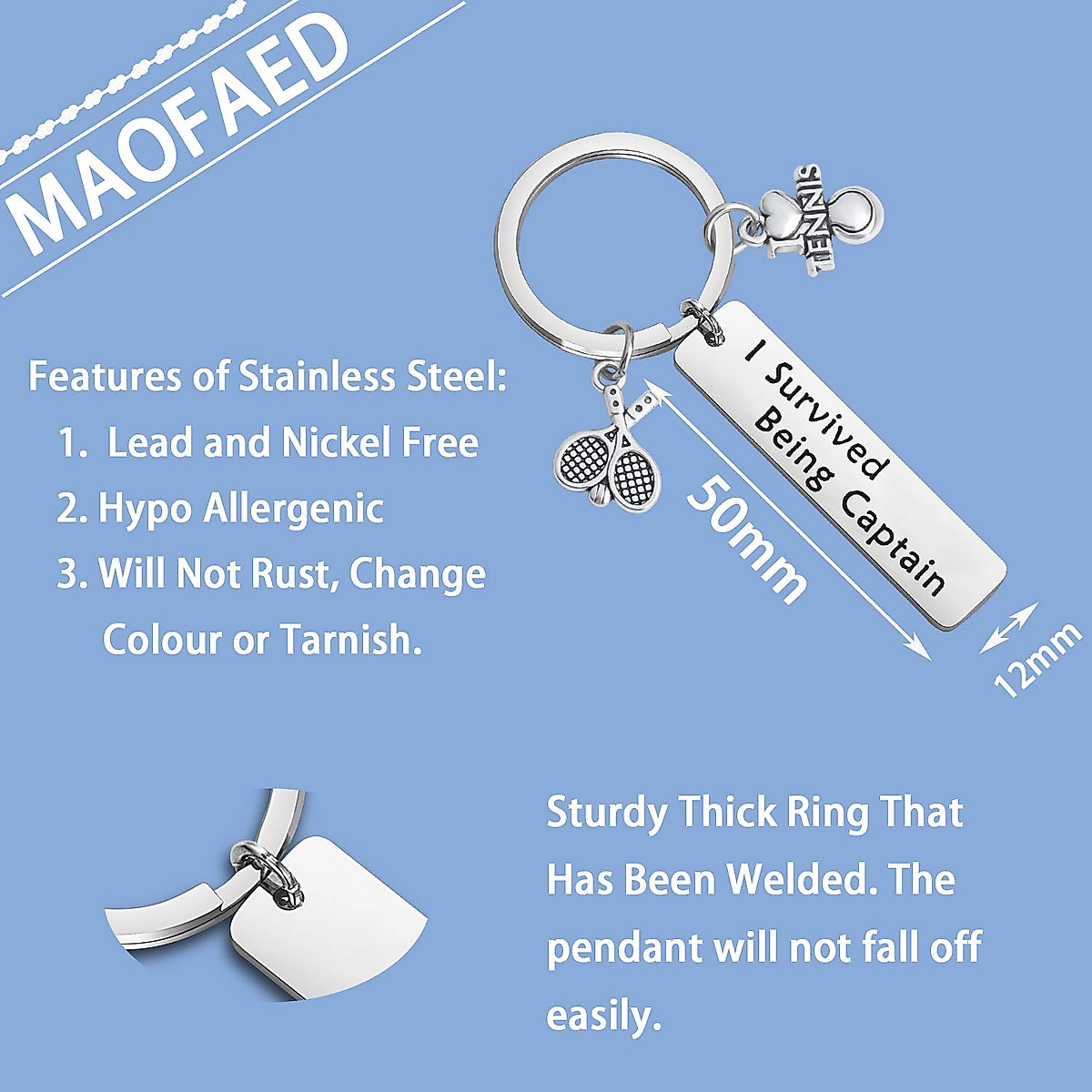 MAOFAED I Survived Being Captain Tennis Gift (Tennis KR)