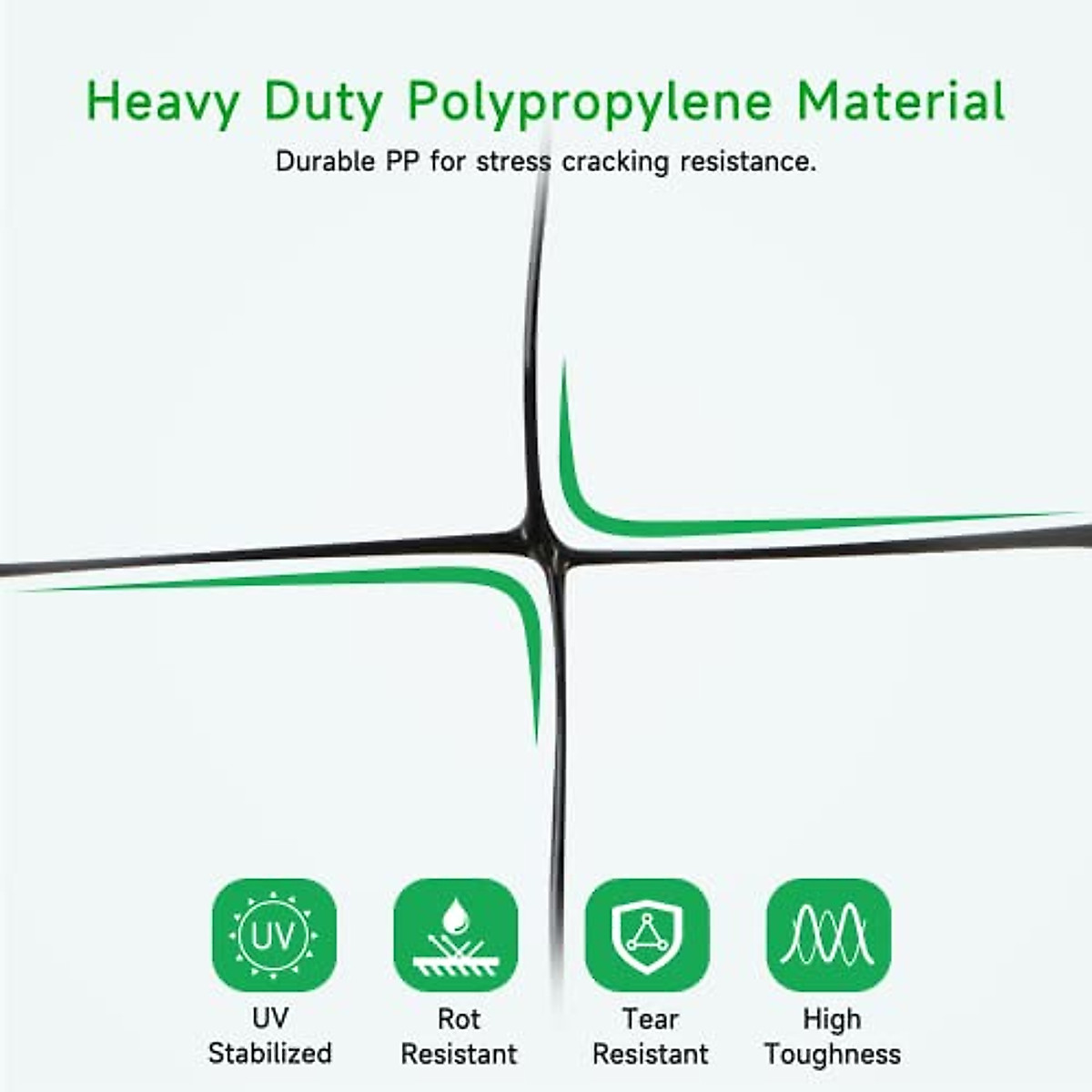 GreatBuddy Garden Netting, 7 x 50ft Deer Fence Netting Anti Birds, Squirrels, Deer or Other Animals, Perfect for Garden Plants Fruit Trees Vegetables Protection, Heavy Duty and Reusable