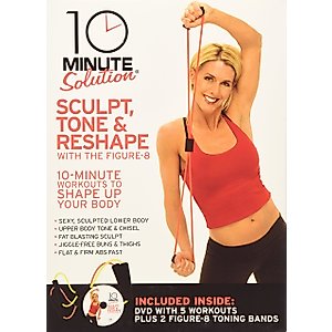 10 Minute Solution: Sculpt, Tone, & Reshape Kit w/ Figure-8 Cord