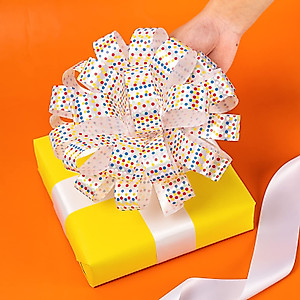 MAYPLUSS 8" Gift Bow, 1 Bows, Rose Gold, Perfect for Birthday, Holiday, Party Favors Decorations