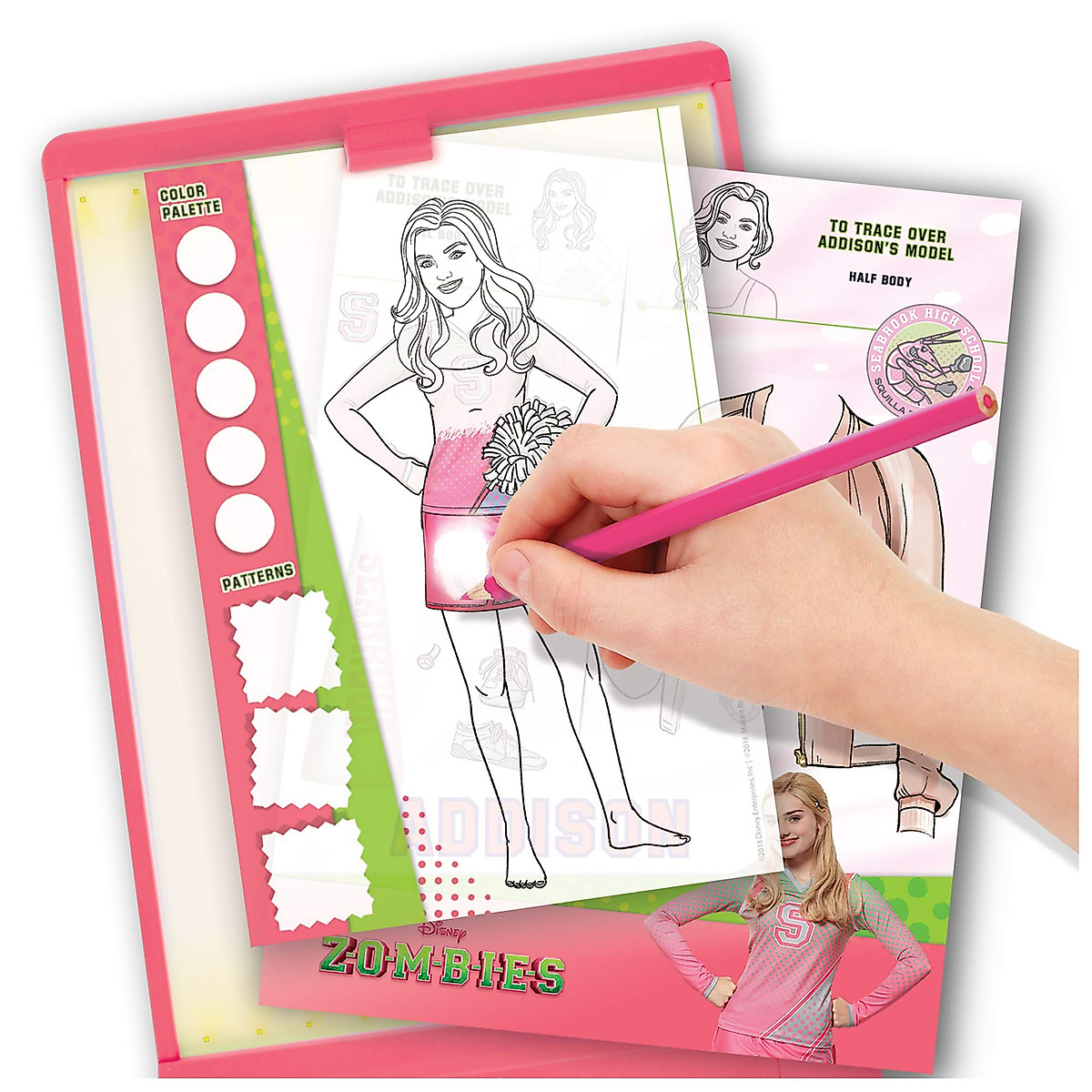 Disney Zombies Fashion Design Light Table - Kids' Tracing Light Box & Accessories