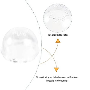 3Pcs Hamster Pipe Tunnels Hamster Tunnel External Tube Stopper Plug End Cap, Hamster Cage External Pipe Plugs Small Animals Hamster Cage Hole Hamster Tube Toy Cover Mouse Hamster Tunnel