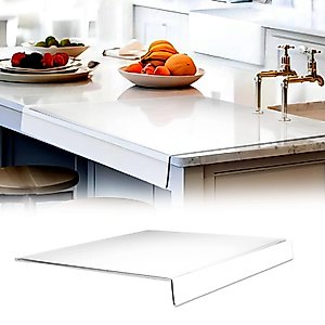 Acrylic Cutting Boards For Kitchen Counter,Clear Chopping Board Non Slip Cutting Boards For Kitchen Cutting Board With Lip For Counter Countertop Protector Home Restaurant (24x18in)
