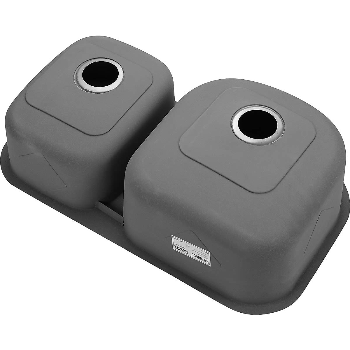 Ruvati 34-inch Undermount 60/40 Double Bowl 16 Gauge Stainless Steel Kitchen Sink - RVM4600