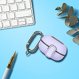 kwmobile Earphones Case Compatible with Samsung Buds 2 Pro/Buds 2 / Buds Live/Buds Pro - Protective Earbuds Headphones Cover - Lavender