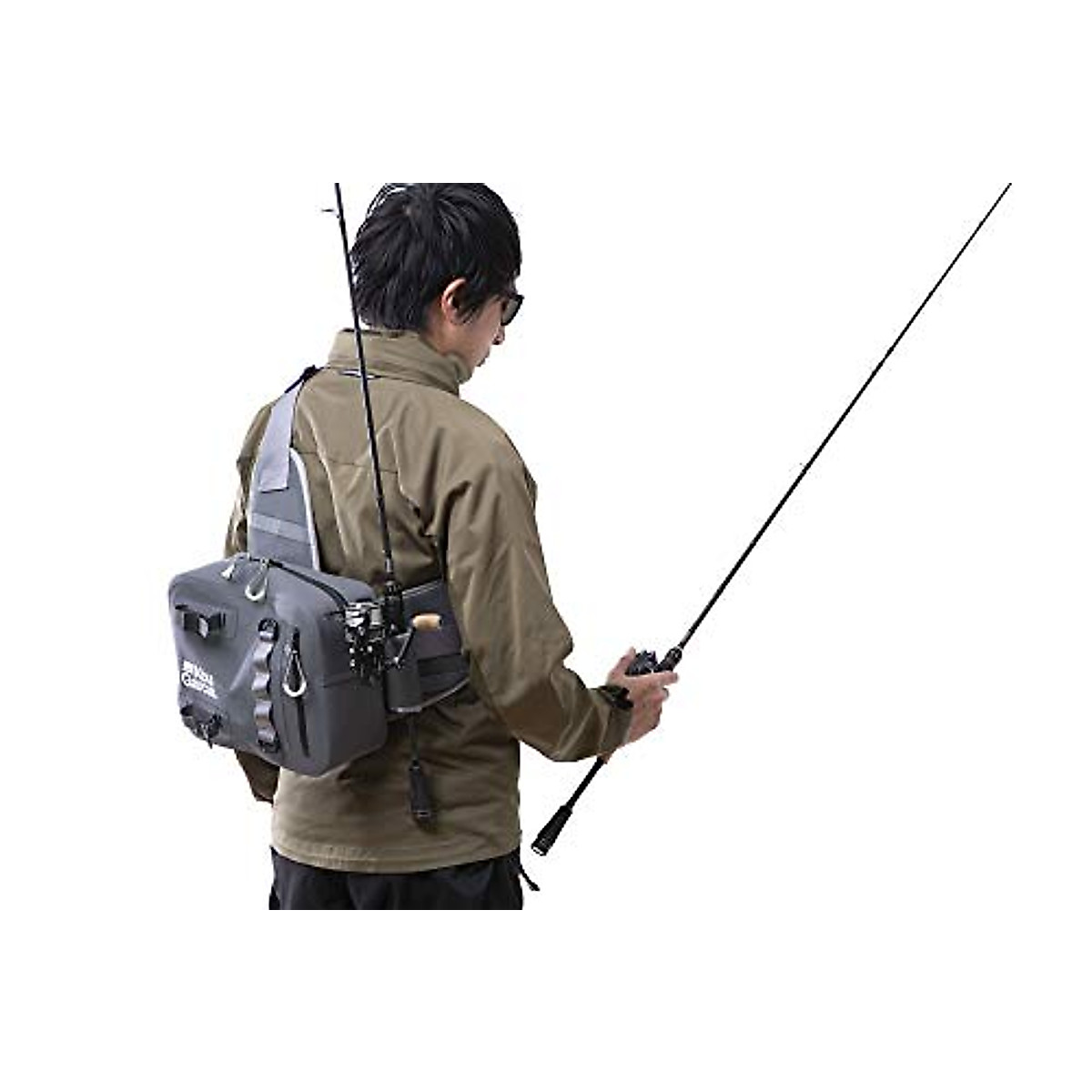 Abu Garcia One Shoulder Bag, Waterproof, Charcoal, Fishing