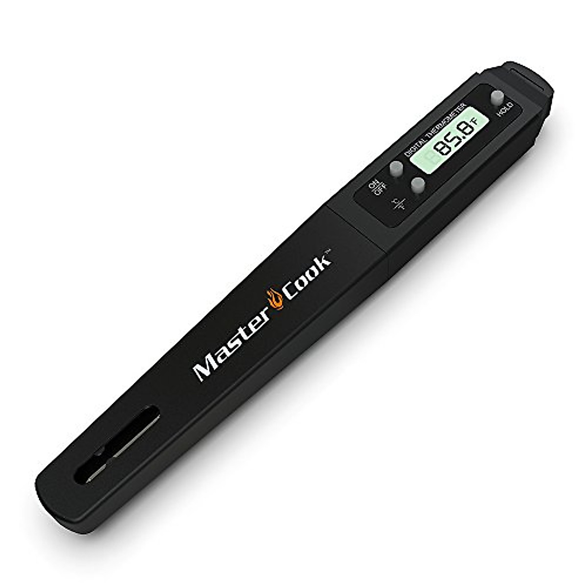 MASTER COOK Pocket Meat Thermometer Instant Read, Mini, Black