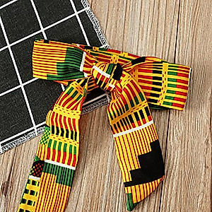 Ikevan Girls Tracksuits Set Baby Toddler Sleeveless Clothes Romper Summer Dashiki Jumpsuit Girls Cotton (Yellow-B, 18-24 Years)