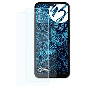 Bruni Screen Protector compatible with Gigaset GS3 Protector Film, crystal clear Protective Film (2X)