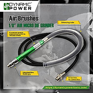 DP Dynamic Power 1/8" Air Micro DIE Grinder WITH Bonus Parts D313321B