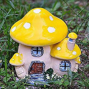 Fdit Simulation Miniature Mushroom Decor Bonsai Landscape Decoration Home Garden Ornament Craft