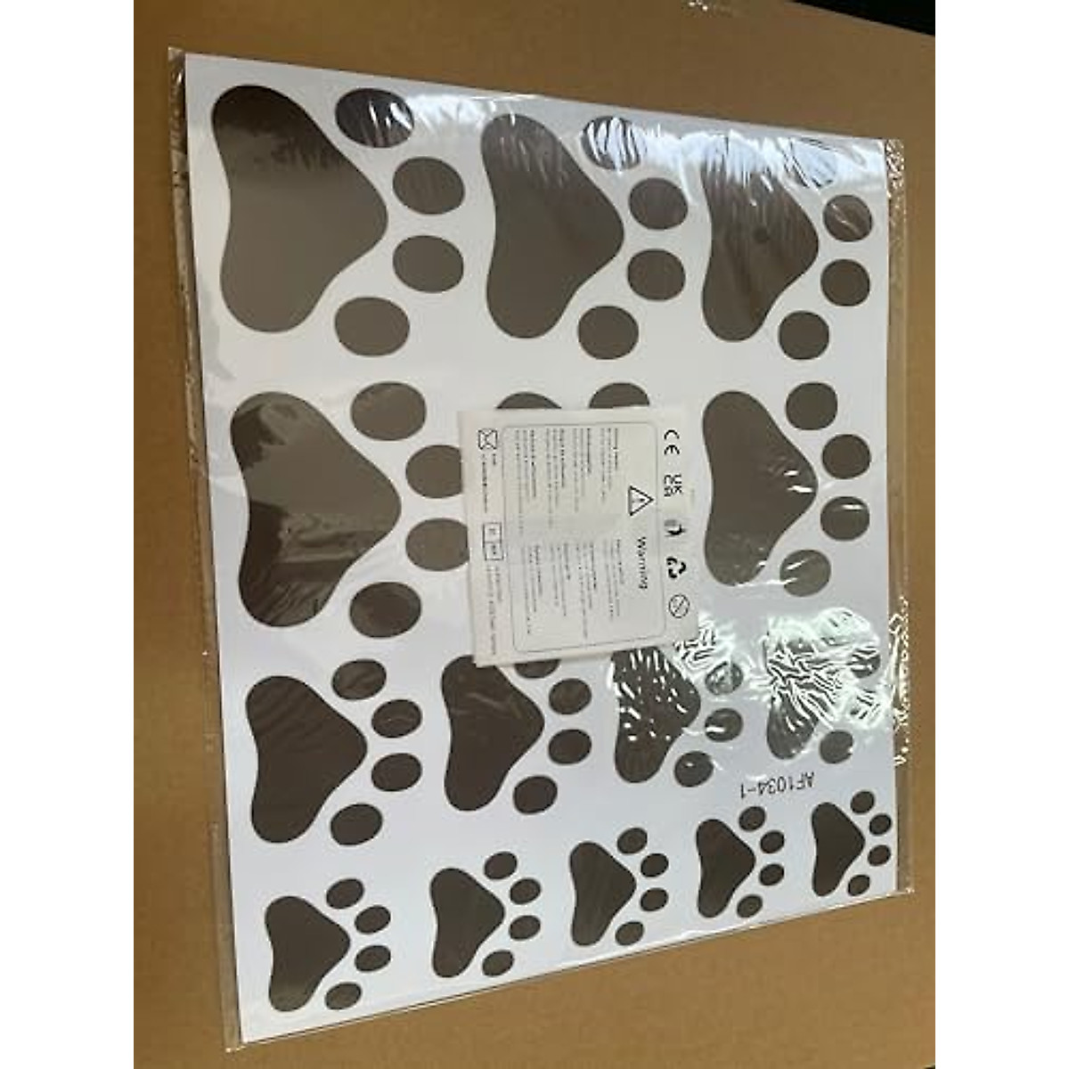 SITAKE 76 Pcs Dog Decor Stickers, 40 Pcs Dog Paw Print Stickers and 36 Pcs Dog Bones Stickers, Dog Decorations Wall Floor Windows Decal Stickers for Room, Teen Girl’s and Boy’s Room