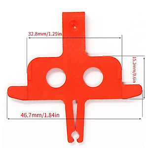 kingsea 12PCS Bicycle Brake Spacer,Disc Empty Pinch,Hydraulic Disc Brake Pads Spacer Instert Bicycle Brake Spacer Disc Brakes Cycling Spare Parts for Shimano,MTB or Road Bike(Type C)