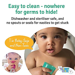 Babycup Sippeco Mini Open Baby Cup - Perfect for Baby Led Weaning, First Sips and Toddler Training - 50ml Sippy Cup, BPA Free, Approved by Oral Health Foundation - Suitable from 4+ Months