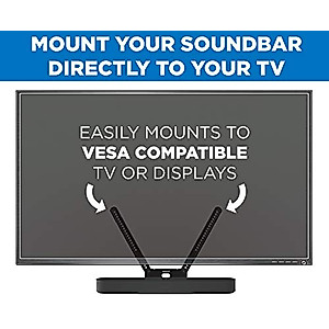 Mount-It! Sound Bar TV Mounting Shelf Compatible with Sonos Beam Speaker | Soundbar Mount Bracket Kit for Televisions with 200mm - 600mm VESA Mounting Pattern