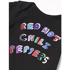 Red Hot Chili Peppers Unisex-Baby Official Cartoon Onesie, Black, 6 Months
