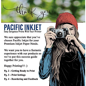 8x10 50 Sheets 100% Cotton Fine Art 12mil – Professional Archival Premium Paper for Use with Inkjet Printers – Printer Paper for Photography and Art