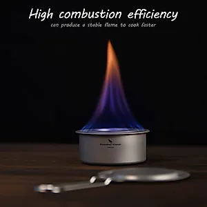 Boundless Voyage Camping Titanium Spirit Alcohol Stove with Pot Stand Backpacking Wood Stove Outdoor Mini Wood Furnace Burner Ti2013C