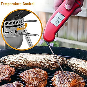 22-1/2-Inch One-Touch Cleaning System Kit for Weber Kettle Grills, Suitable Replacement Weber Grill Parts, Silver