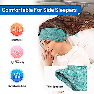 Sleep Headphones Bluetooth Headband, Perytong Sports Bluetooth Headband Headphones with Thin Speakers, Sleep Earbuds, Sleeping Headphones for Workout Running Yoga Nap, Gift for Men and Women