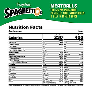 SpaghettiOs Super Mario Bros Canned Pasta with Meatballs, 15.6 oz Can (Pack of 12)