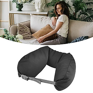 MISNODE Neck Pillow,Portable Comfortable U Shaped Neck Cushion,Noise Reduction Travel Pillow,Ultra Soft Comfortable Cushion,for Sleeping Rest Airplane Car Home Use