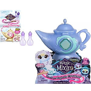 Magic Mixies Glow in The Dark Magic Genie Lamp - Starlight Magic Plus A Magical Mist Refill Pack for Magic Genie Lamp Bundle