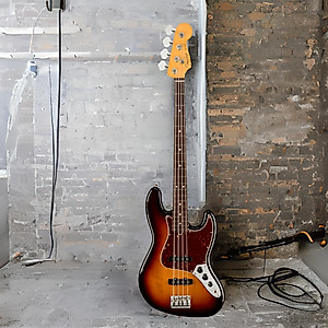 Fender American Professional II Jazz Bass, 3-Color Sunburst, Rosewood Fingerboard
