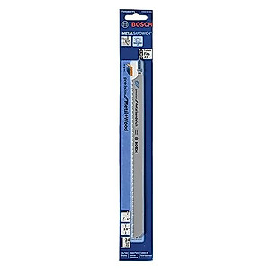 BOSCH T1018AFP1 10 In. 24 TPI T-Shank Precision Jigsaw Blade Ideal for Cutting Wood and Metal Sandwich Materials
