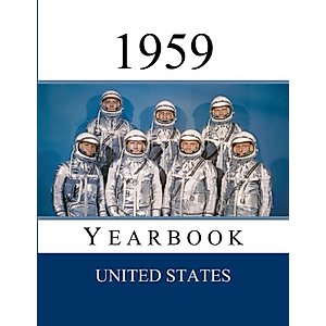 1959 US Yearbook: Original book full of facts and figures from 1959 - Unique birthday gift / present idea.
