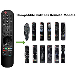 Magic Remote Control for LG TVs, Universal Remote Replacement for LG LED OLED LCD 4K UHD Smart TV (No Voice Search, NO Voice Magic Pointer Function)