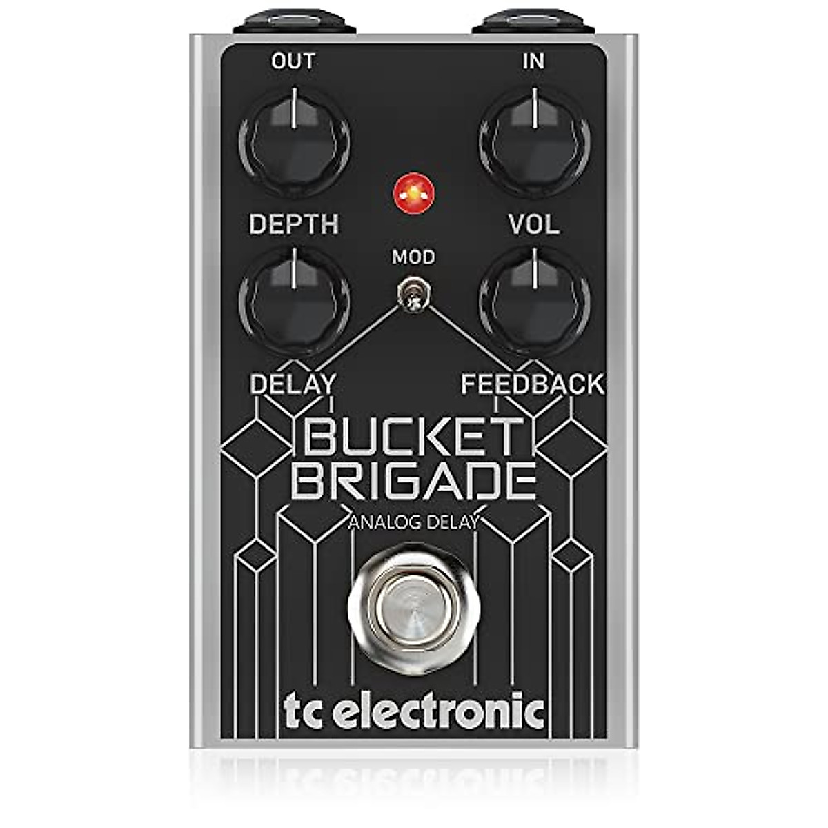TC Electronic Electric Guitar Single Effect, Black/Silver (Bucket Brigade Analog DELAY)