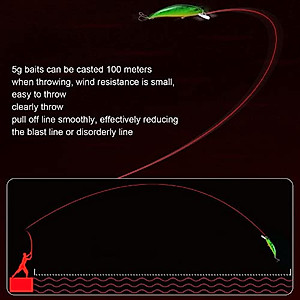 Jeanoko 8 Strands Fishing Line, Fly Fishing Line Prevent Winding Powerful Tensile Strength 0.38mm Diameter Colorfast Durable for Pond