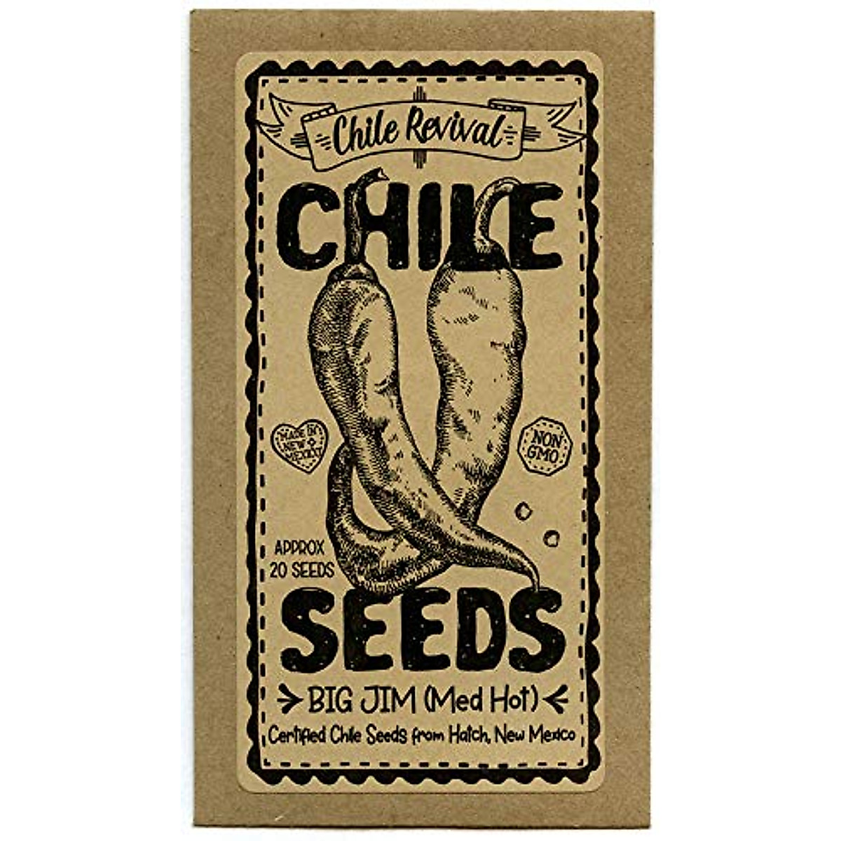 Hatch Chile Seeds from Chile Revival - Qty 80 (4 Pack-One of Each Heat Level)