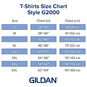 Gildan Adult Ultra Cotton T-Shirt, Style G2000, Multipack, Carolina Blue (2-Pack), 3X-Large