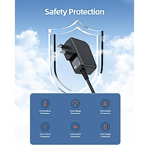 Charger Fit for Bissell Pet Stain Eraser Plus 3182 3181 3180 3183 PowerBrush Plus 2837 2877 2842 2846 1627267 Cordless Portable Handheld Vacuum Carpet AC Adapter Power Supply Cord