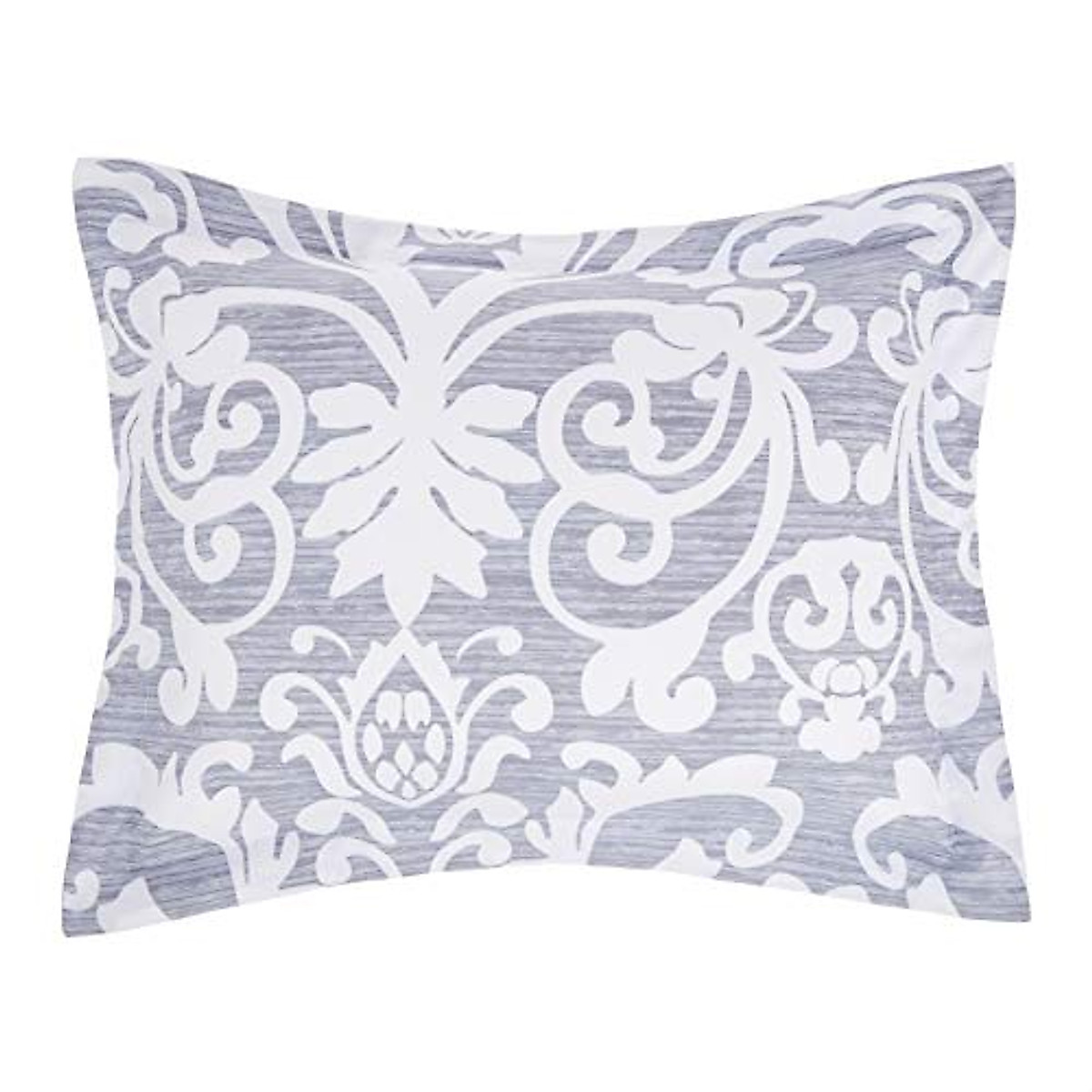 Amazon Basics Ultra-Soft Lightweight Microfiber Reversible Comforter Bedding Set, King, Gray Medallion