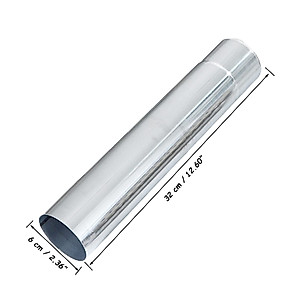 Durable Stainless Steel Tent Stove Chimney Pipe Kit Single Wall, Chimney Spark Arrestor, Fireplace Chimney Rain Caps,2.36 Inch/6cm Diameter Chimney Pipes,Camping Stove Accessories ( Size : Damper pipe