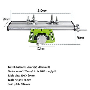 Industool Mini Milling Machine, Multifunction Worktable Milling Machine Compound Multi - function Milling Machine with Cross Sliding Table Vise for DIY Lathe Bench Drill