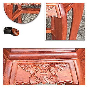 GLOOOB Bonsai Pedestal Wooden Plant Display Stand Plant Stand Flower Pot Holder Shelf Indoor Planter Display Shelving for Balcony Living Room Vase Bonsai Base (Size : Small)