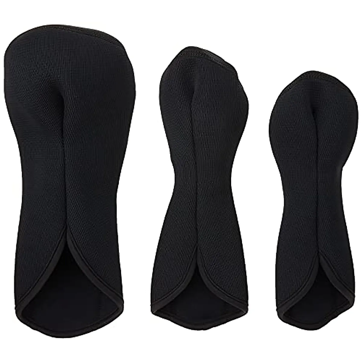 Stealth Set of 3 Golf Club Headcovers for Drivers - Black