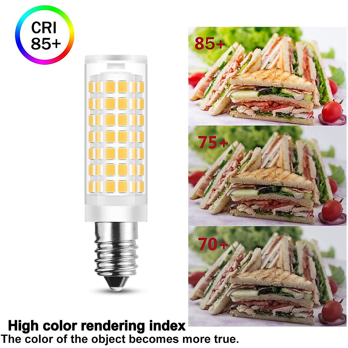E14 Cooker Hood Bulbs European Base,Turkish Moroccan Lamp Bulb Replace ,Range Hood Light Bulbs AC110V-130V for Refrigerator Cooker Hood Sewing Machine Turkish Lamp (Daylight White6000K, 2-Pack)