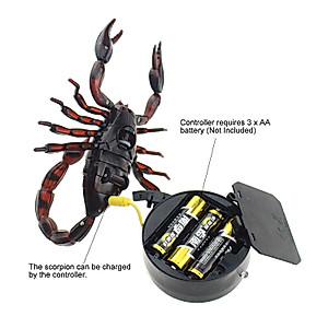 Tipmant Realistic RC Scorpion Remote Control Animal Vehicle Car Electric Scary Toy Halloween Kids Birthday Gift