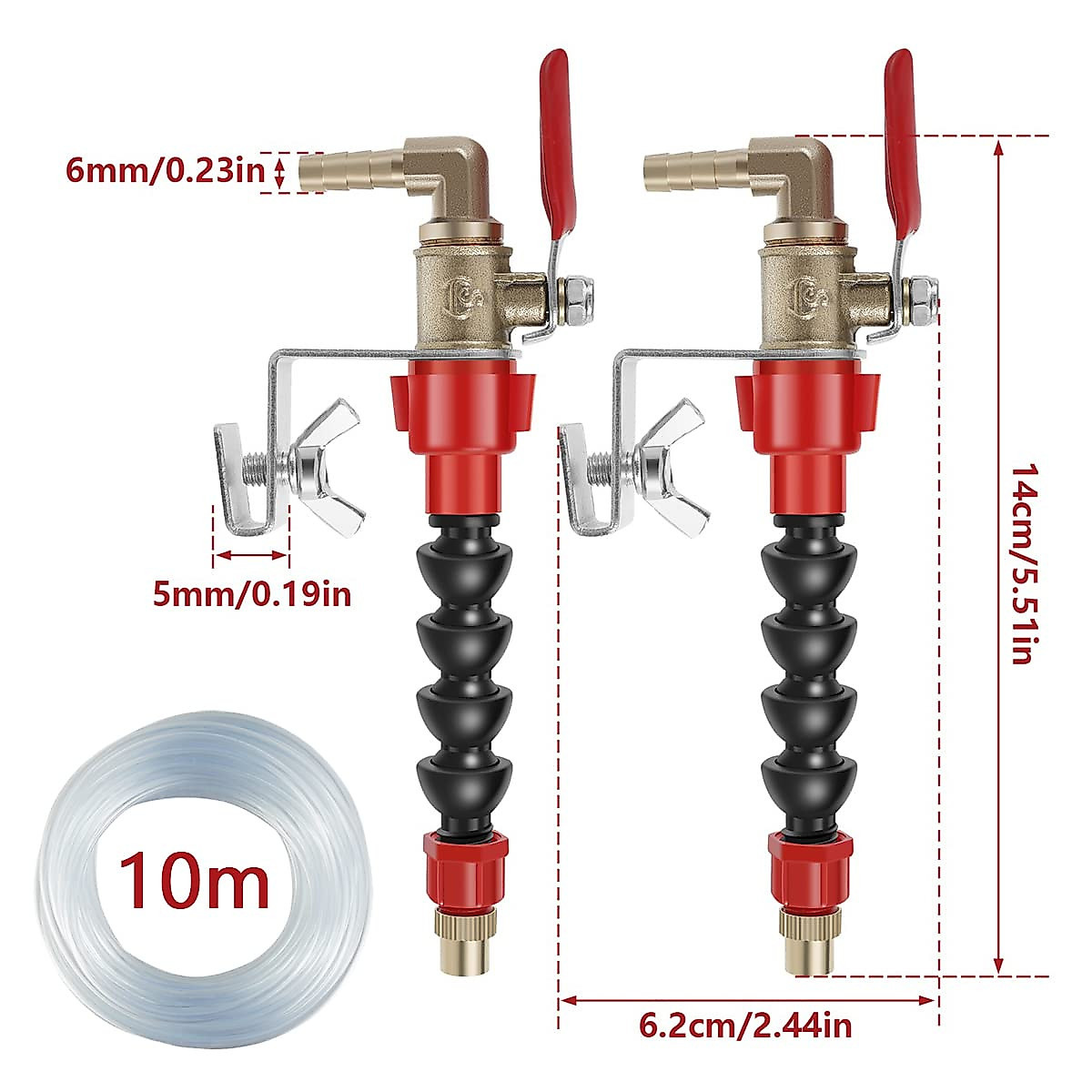 wlpxavz Dust Remover Water Sprayer for Cutting Machine, 2023 New Marble Brick Tile Cutting Machine Grinder, High-Speed Dust Remover Water Sprayer for Cutting Machine (32.8 Ft Water Pipes), BTAEA-75E